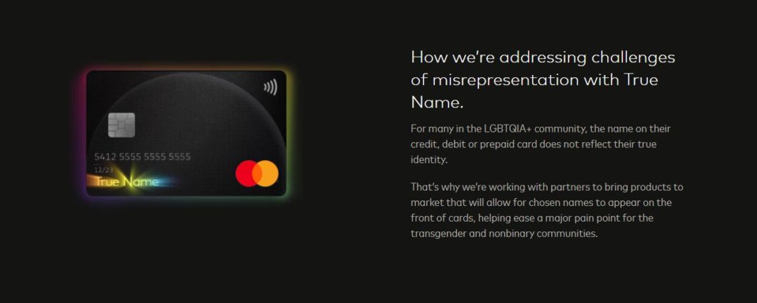 Mastercard 'True Name' Feature Allows 'Transgenders' to Use Their ...